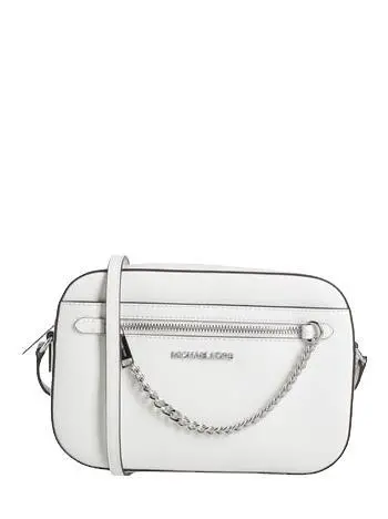 Michael Kors Leather Camera Bag - White