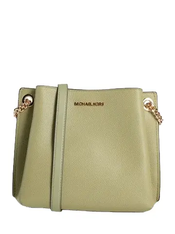 Michael Kors Leather Cross-body Bucket Bag - Sage Green