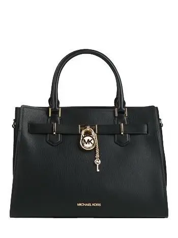 Michael Kors Leather Shopper Handbag - Black