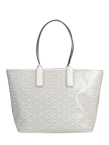 Michael Kors Logo Print Shopper Tote - Off White