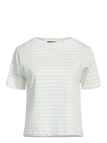 ARAGONA Striped Printed T-shirt - Blue