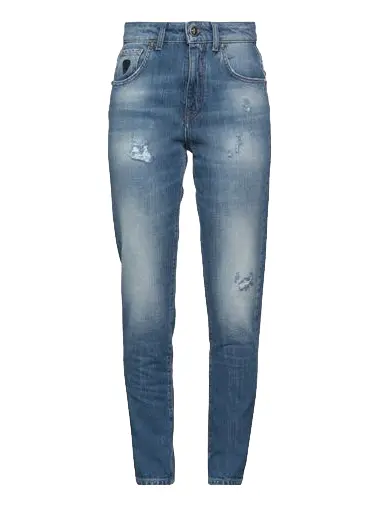 John Richmond Cotton Skinny Jeans - Blue