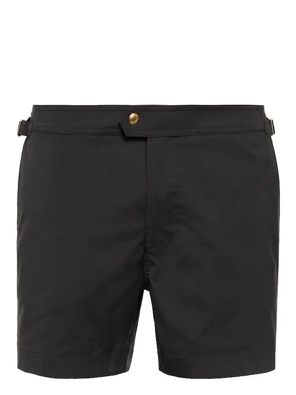 TOM FORD Side-buckle Swim Trunks - Black