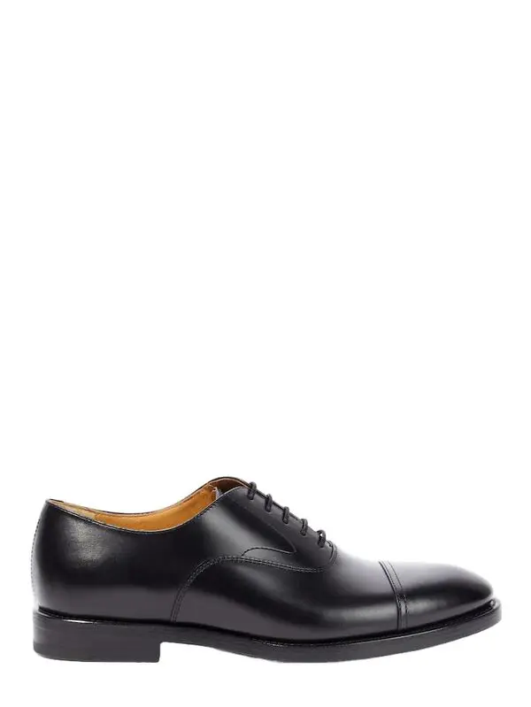 Brunello Cucinelli Leather Derby Shoes - Black