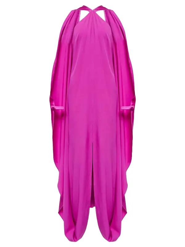 TALLER MARMO Murcielago Crêpe Gown - Pink