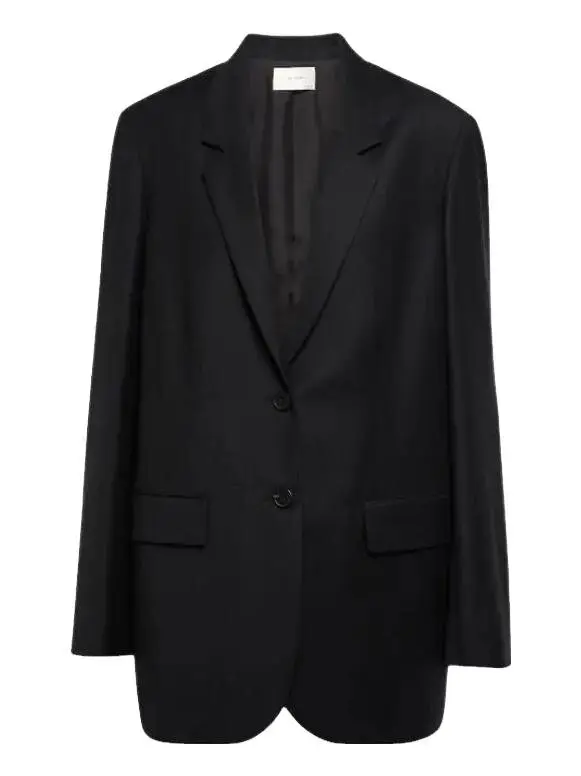 THE ROW Dustina Virgin Wool Blazer - Black