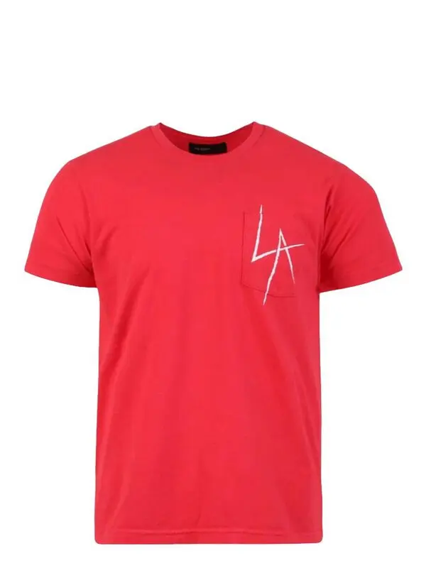LOCAL AUTHORITY LA La Slash Pocket Tee - Red