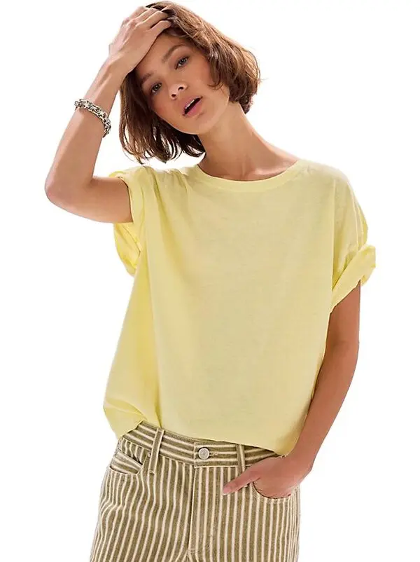 Free People We The Free Nina Tee - Lemon Water