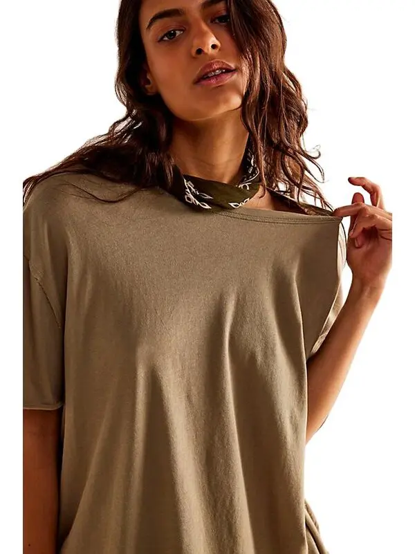 Free People We The Free Nina Tee - Olive Stone
