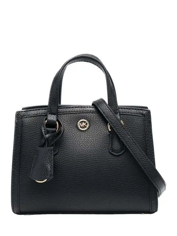 Michael Kors Logo-plaque Leather Tote Bag - Black