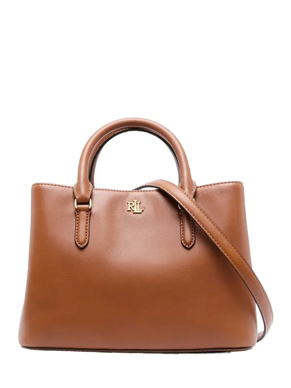 Ralph Lauren Marcy 26 Leather Tote Bag - Brown