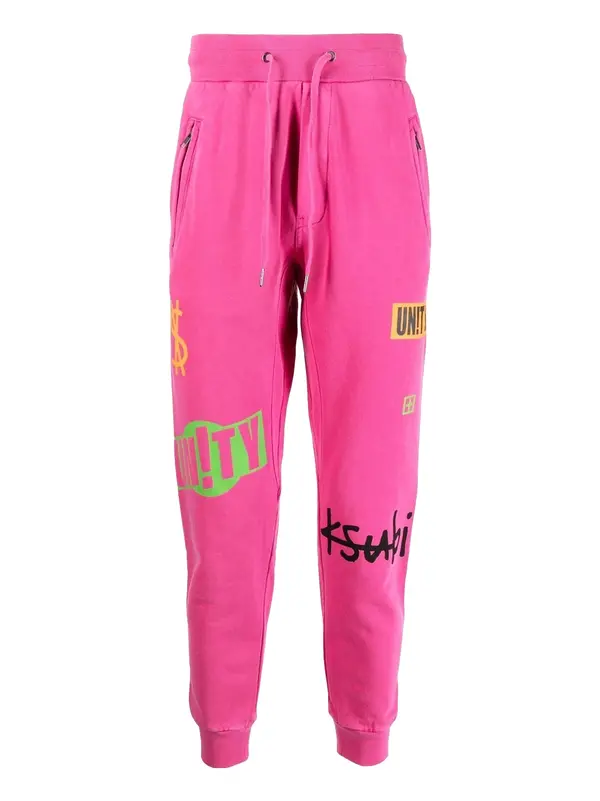 Ksubi Cotton Logo-print Track Pants - Pink