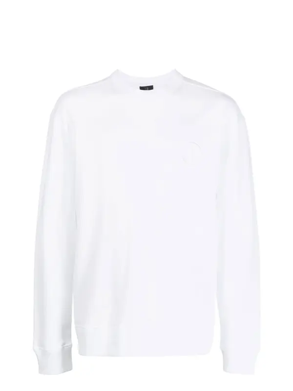 Dunhill Logo-detail Long-sleeve Sweatshirt - White