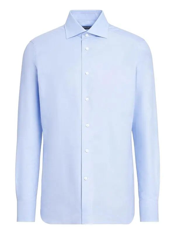 Zegna Trofeo Cotton Shirt - Blue