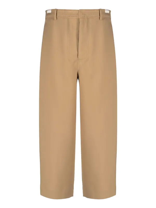 Marni Cropped-leg Trousers - Neutrals