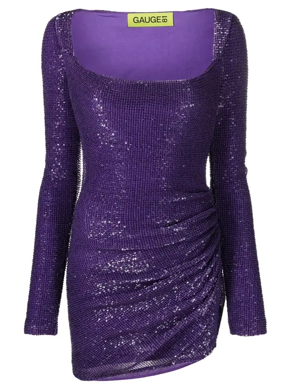 Gauge81 Sequin-embellished Minidress - Purple