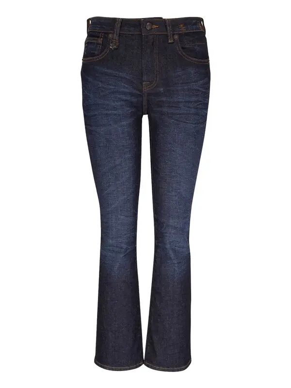 R13 Mid-rise Cropped Jeans - Blue