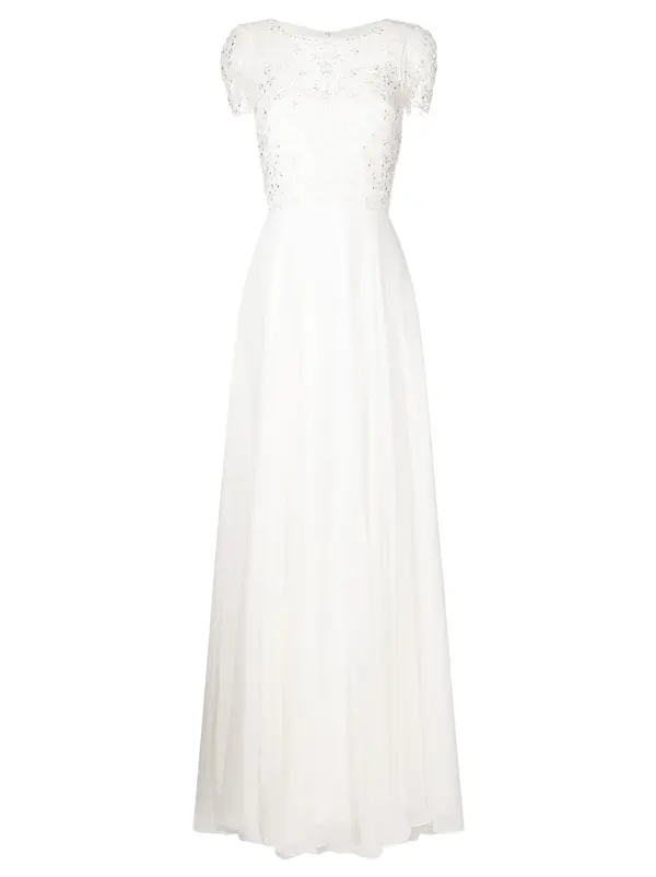 Jenny Packham Albertine Crystal-embellished Gown - White