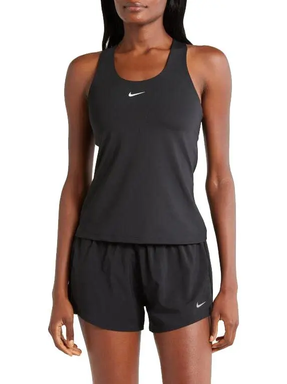 Nike Dri-fit Swoosh Racerback Tank Top - 010 Black/black/white