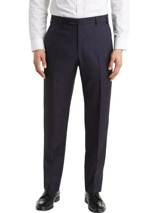 Zanella Devon Super 110s Serge Trousers - Blue 0