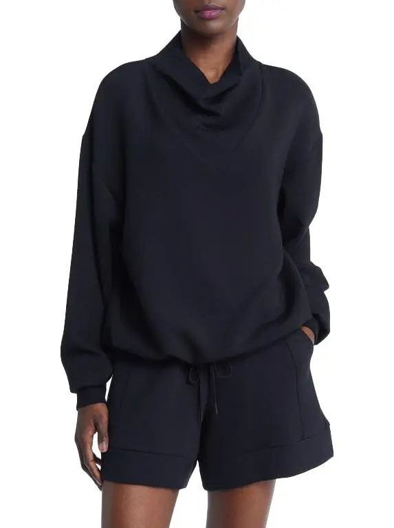 Varley Betsy Funnel Neck Sweatshirt - Black
