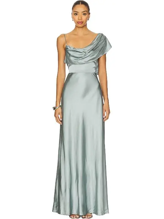 House Of Harlow 1960 X Antonia Gown - Seafoam