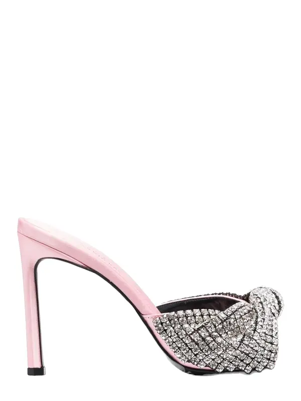 SERGIO ROSSI X Evangelie Smyrniotaki 95mm Rhinestone-embellished Sandals - Pink