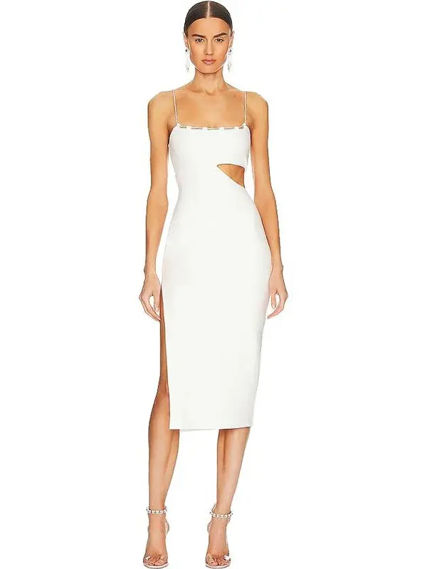 LOVERS AND FRIENDS Charlotte Midi Dress - White