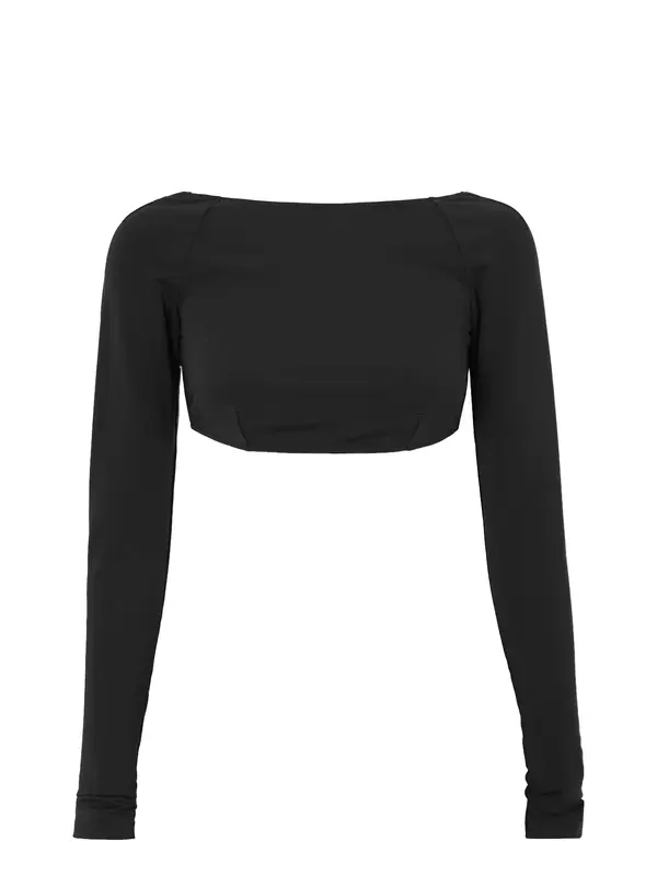 Emilio Pucci Open-back Cropped Top - Black