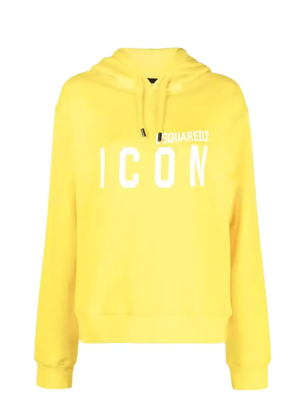 Dsquared2 Icon Cool Cotton Hoodie - Yellow