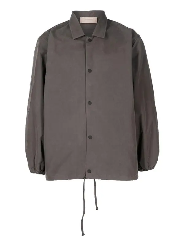 Fear Of God Charcoal Grey Cotton Blend Bomber Jacket - Green