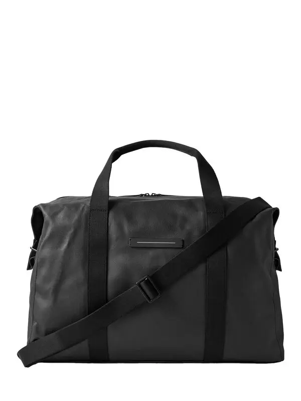 HORIZN STUDIOS Sofo Weekender Waxed Recycled-cotton Canvas Holdall - Black