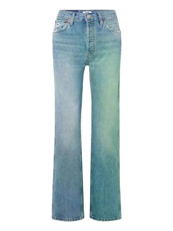 RE/DONE 90s Loose High-rise Straight-leg Jeans - Blue
