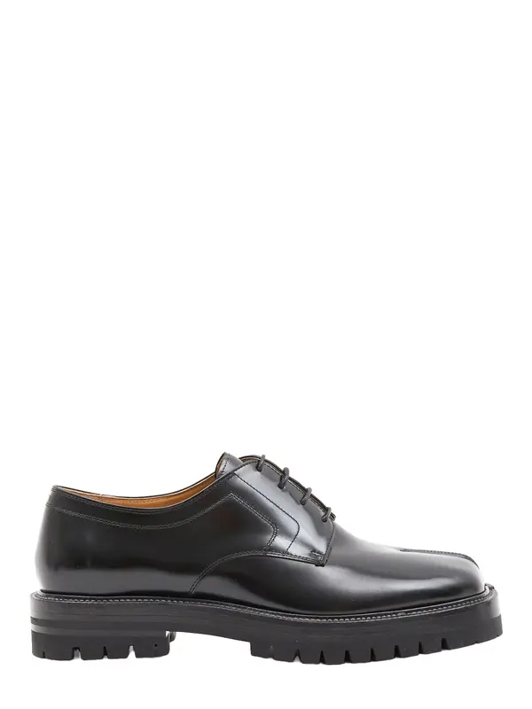 MAISON MARGIELA Tabi Leather Derby Shoes - Black