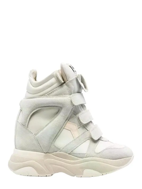 Isabel Marant Balskee High-top Leather Sneakers - White