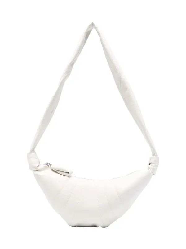 LEMAIRE Small Croissant Cross Body Bag - White