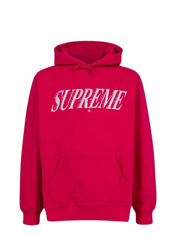 Supreme Crossover Logo-print Hoodie - Red