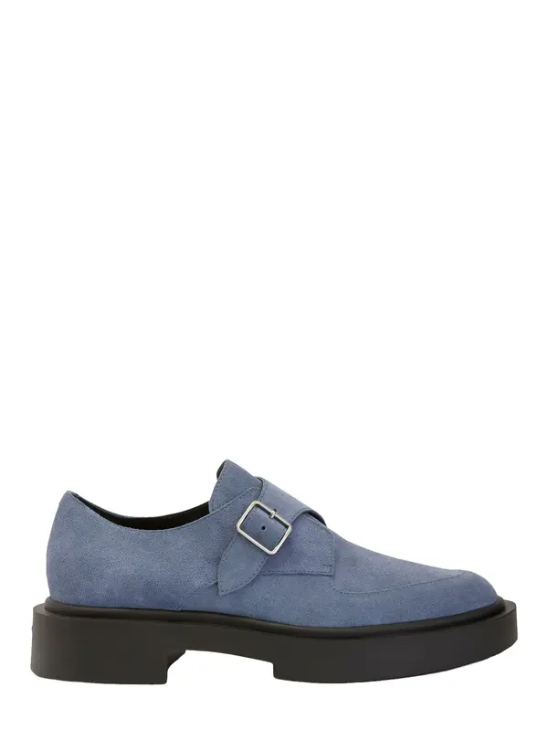GIUSEPPE ZANOTTI Adric Buckle-strap Shoes - Blue