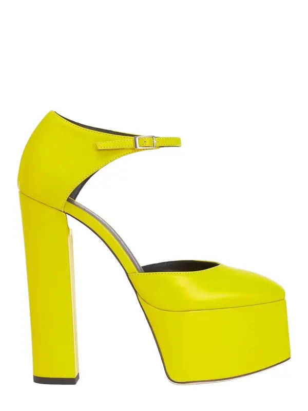 GIUSEPPE ZANOTTI 150mm Bebe Platform Pumps - Yellow