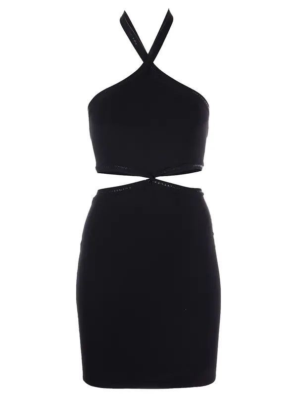 Alexander Wang Halterneck Mini Dress - Black