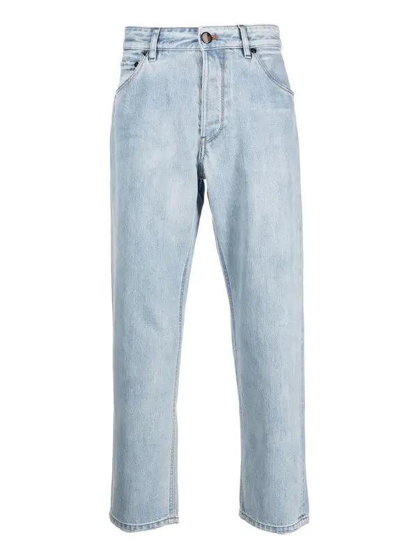 PT TORINO Mid-rise Straight-leg Jeans - Blue