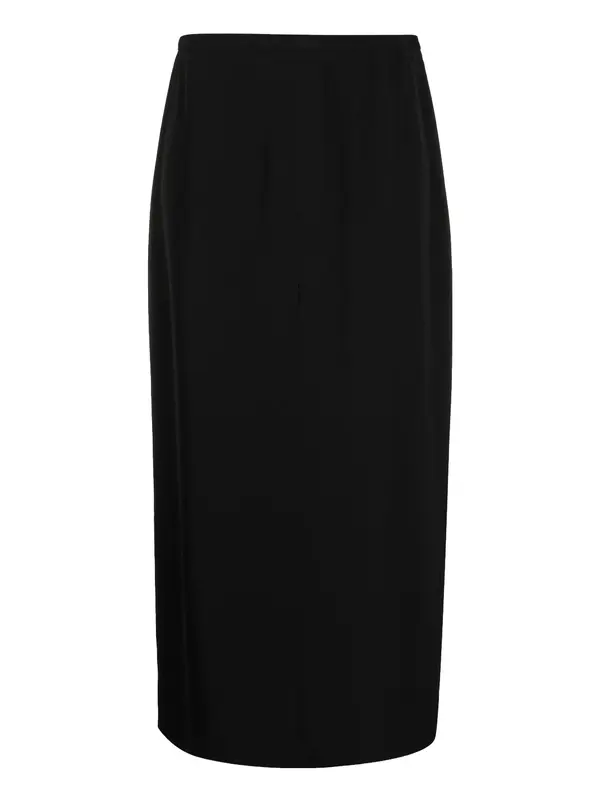THE ROW High-waisted Midi Skirt - Black