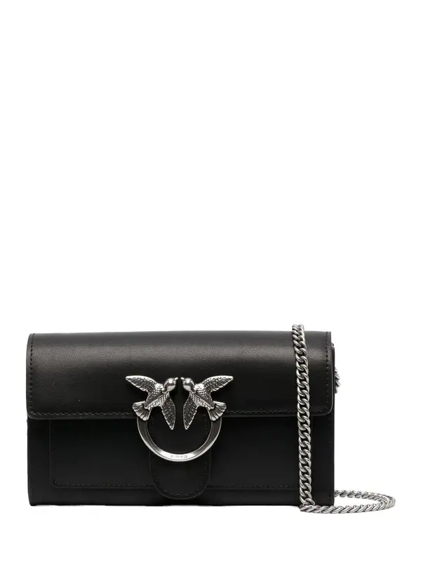 Pinko Logo-plaque Crossbody Bag - Black