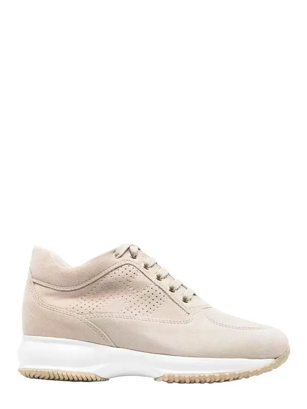 Hogan Suede Lace-up Sneakers - Neutrals