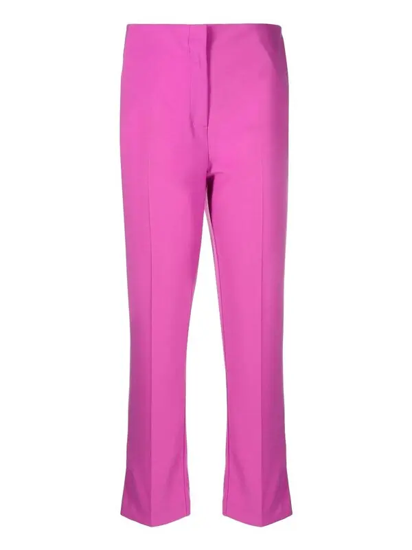 Patrizia Pepe Cropped Tailored Trousers - Purple