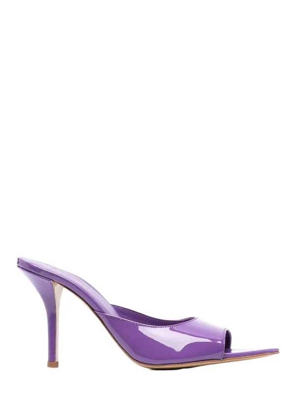GIABORGHINI Perni 100mm Patent-leather Sandals - Purple