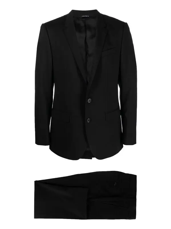 Dolce & Gabbana Dg Essentials Single-breasted Suit - Black