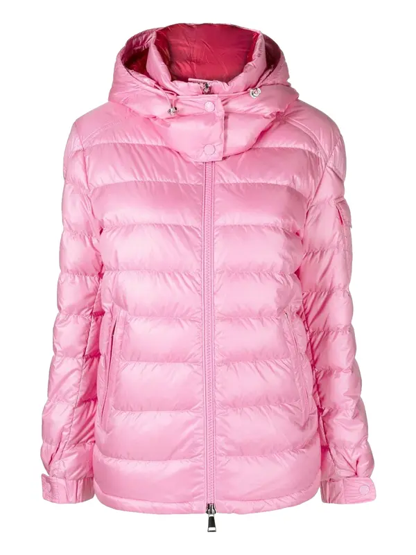 Moncler Dalles Hooded Quilted Jacket - Pink