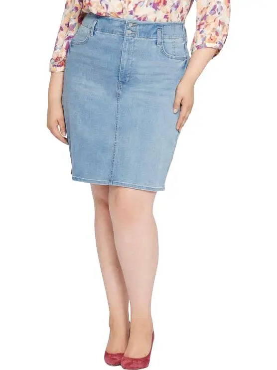 NYDJ Hollywood Denim Skirt - Crystalline