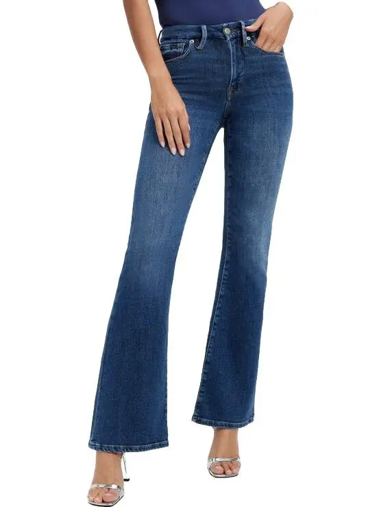 Good American Good Legs Flare Jeans - Indigo329